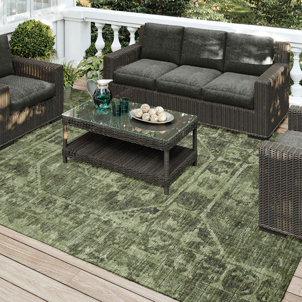 Langley Street® Fenwick Oriental Machine Woven Polyester Indoor ...