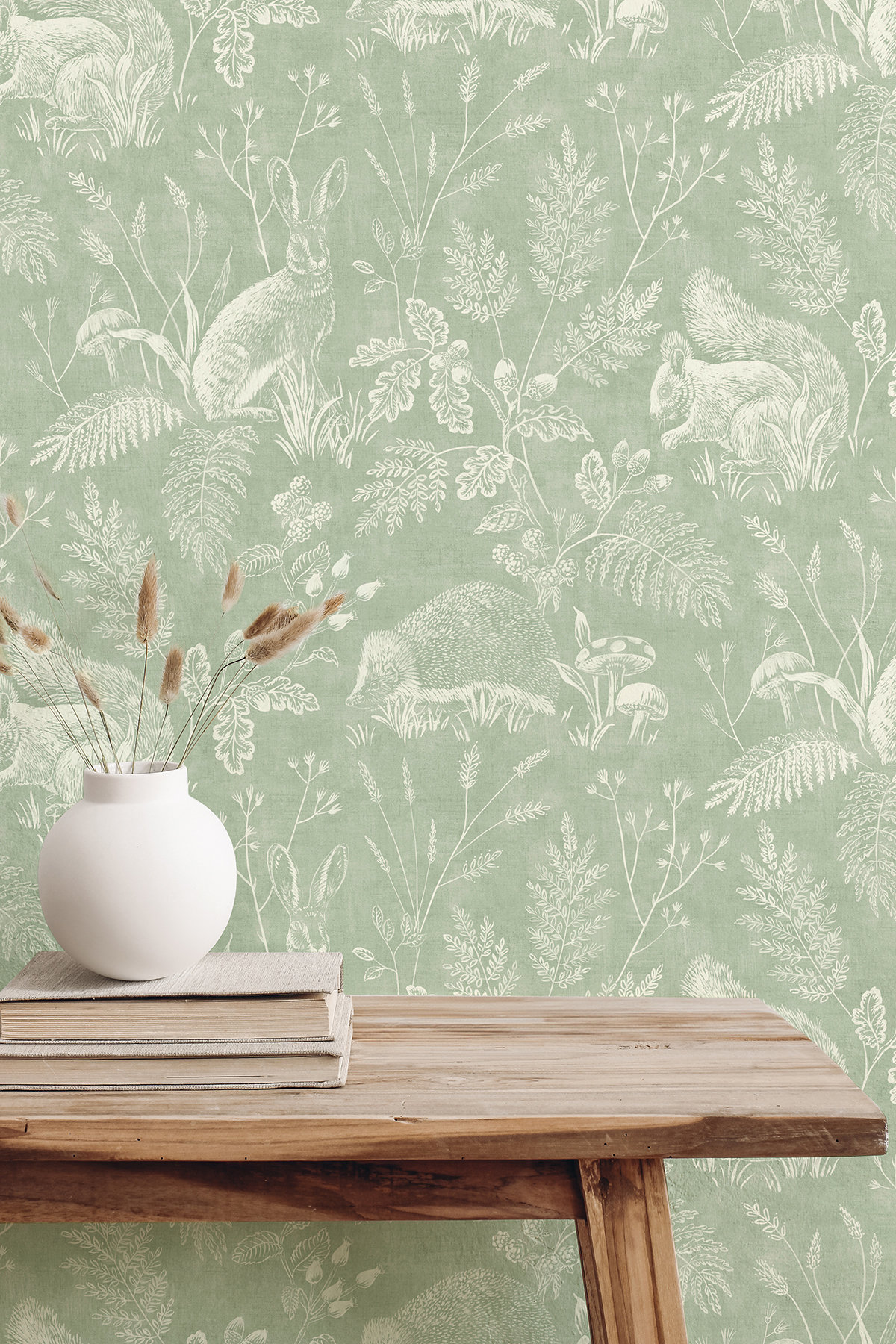 Millwood Pines Woodland Toile Wallpaper & Reviews | Wayfair