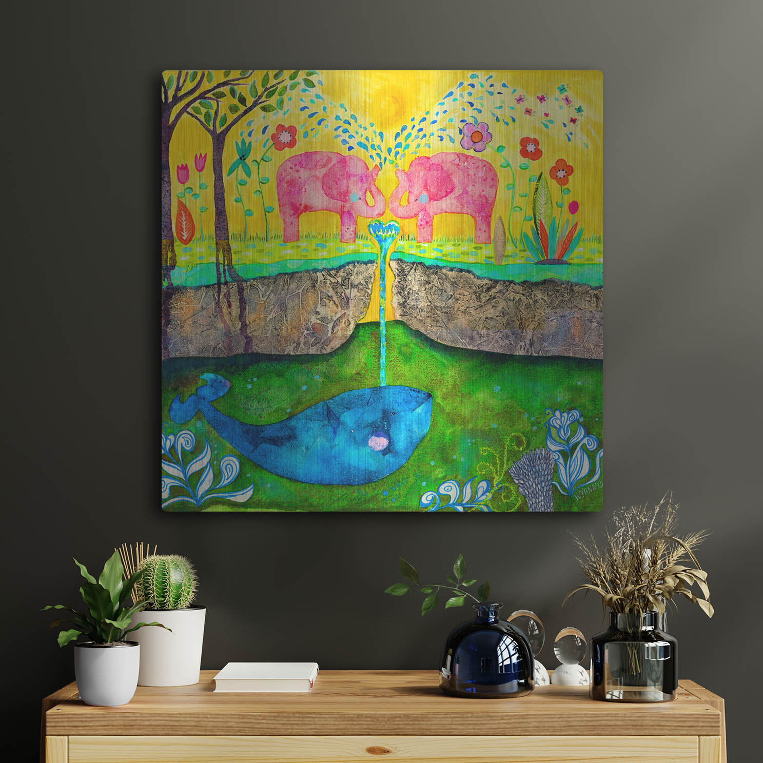 Indigo Safari 'Love Always Flows' by Wyanne, Metal Wall Art | Wayfair