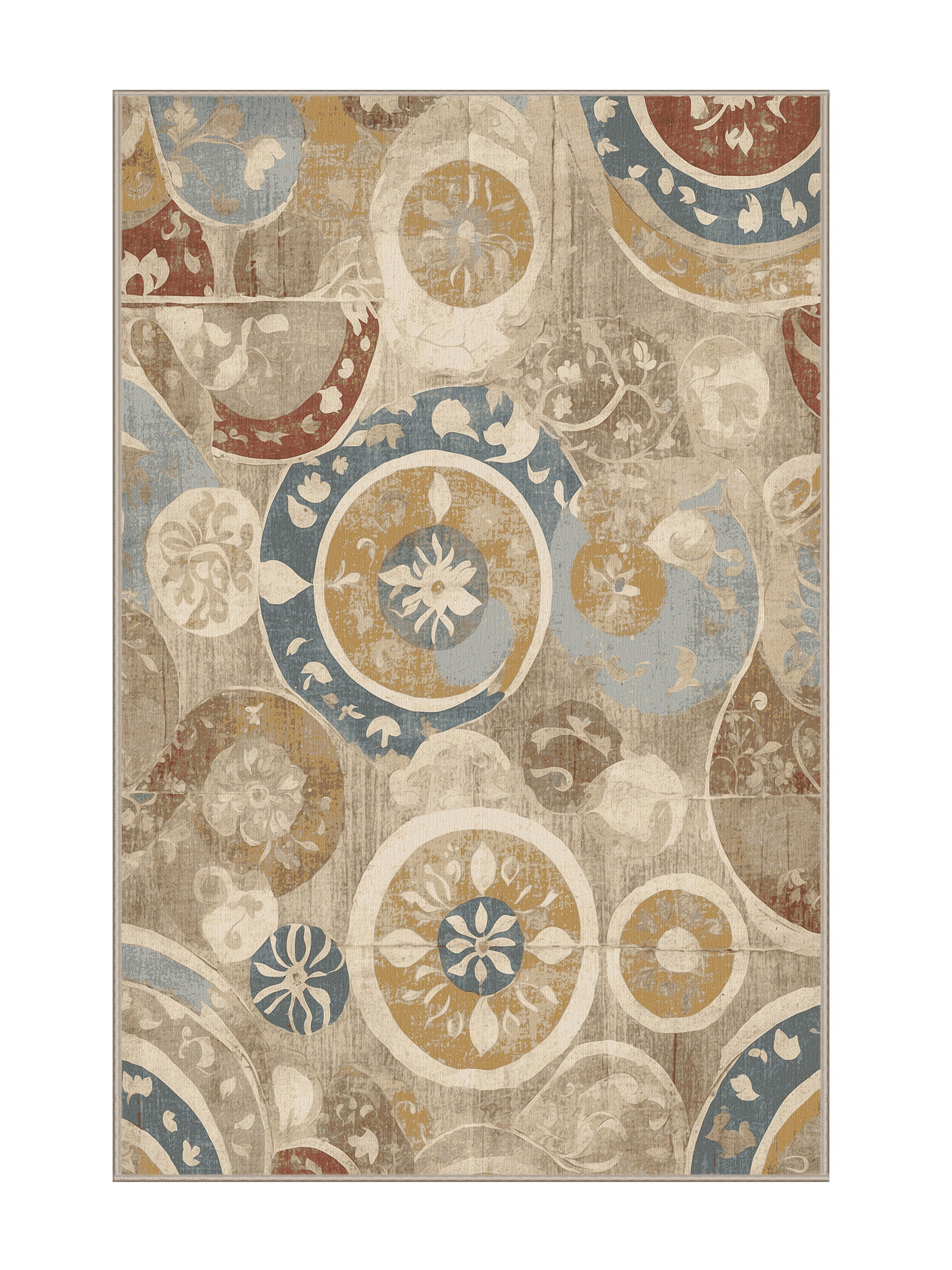 Winston Porter Sleek Spin Rug | Wayfair