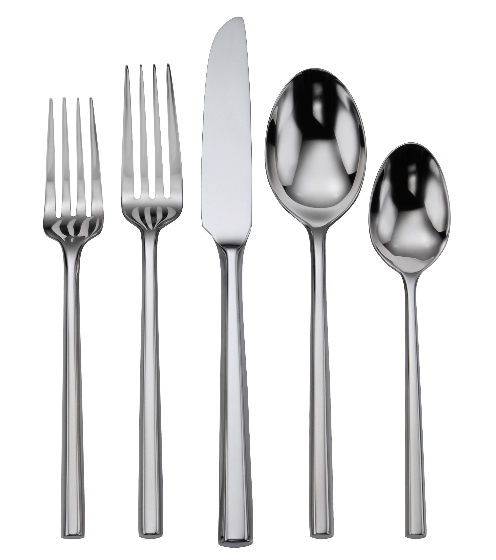 Oneida Community 5 Piece 18/10 Stainless Steel Flatware Set, Service ...