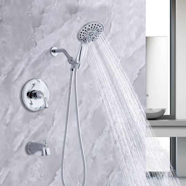 Selected Tub & Shower Faucet with Rough in-Valve | Wayfair