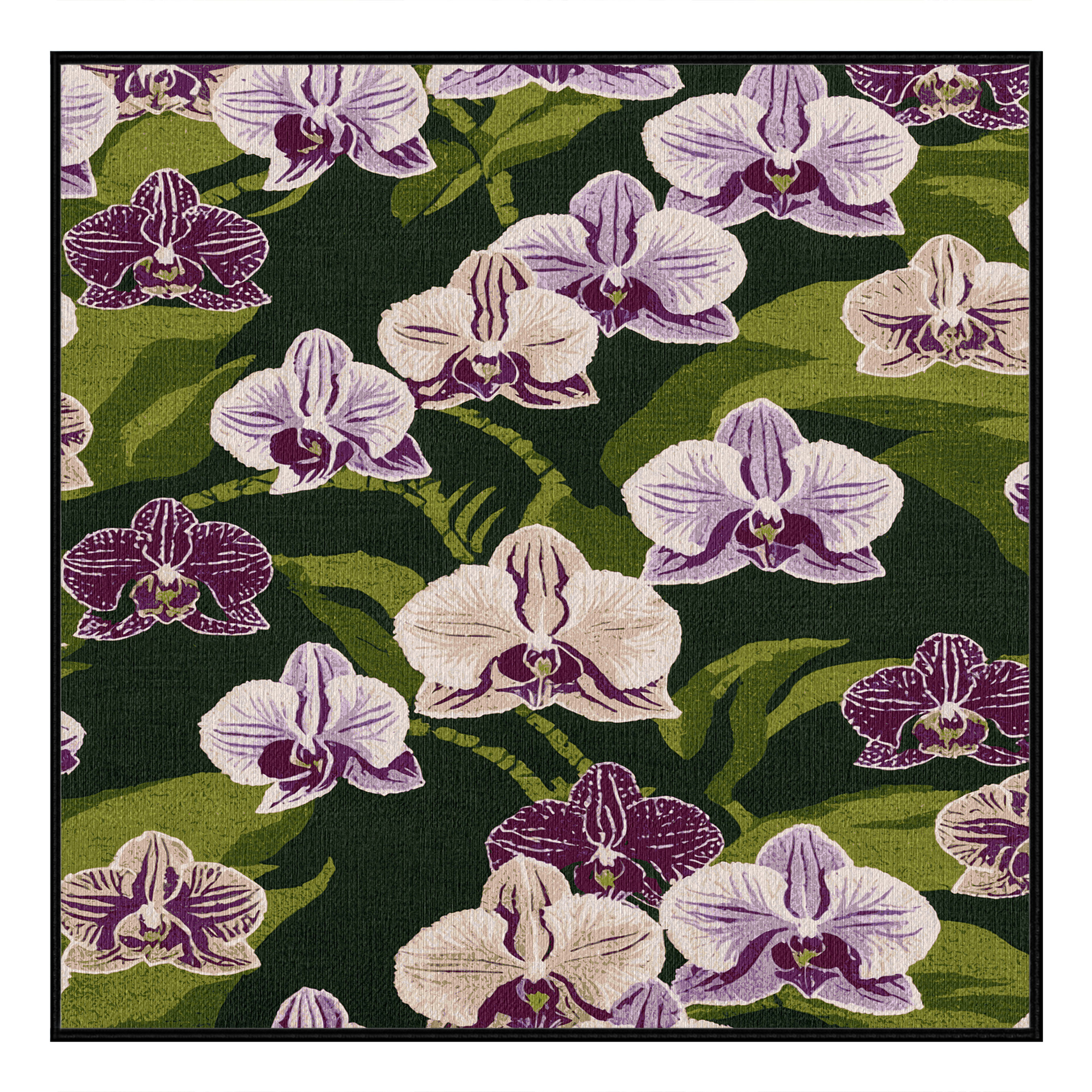 Bayou Breeze Washable Orchids Hawaiian Area Rug | Wayfair
