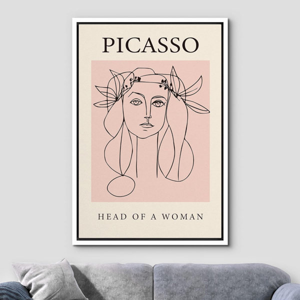 IDEA4WALL Classical Artwork " Head Of A Woman " by Picasso Historic ...