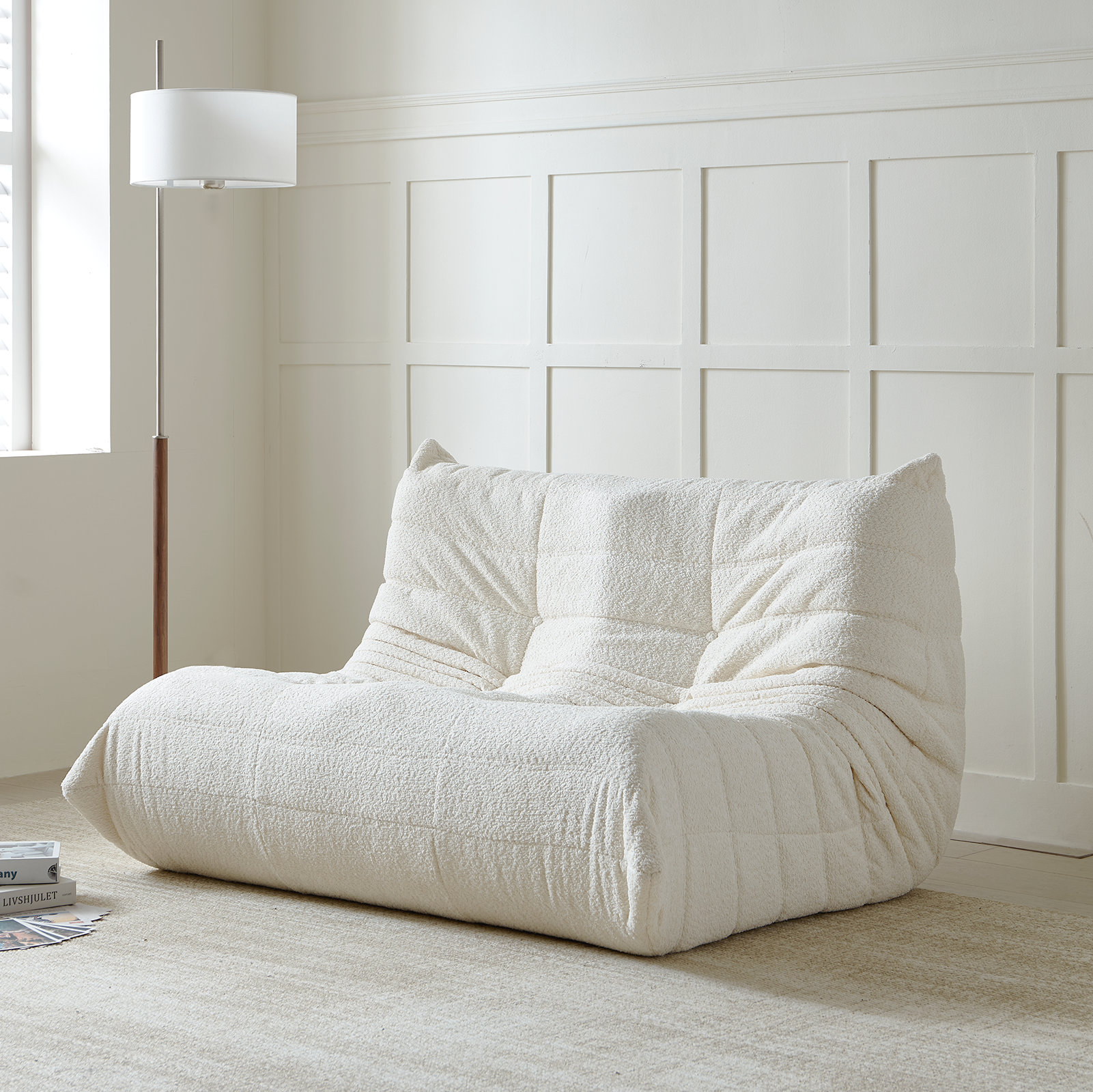 HaufChox Double Bean Bag Chair, Adult Sofa Bag Fireside Double Lounger ...