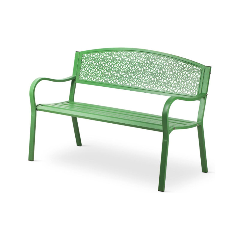 Latitude Run® OUTDOOR STEEL METAL ENTRYWAY BENCH | Wayfair