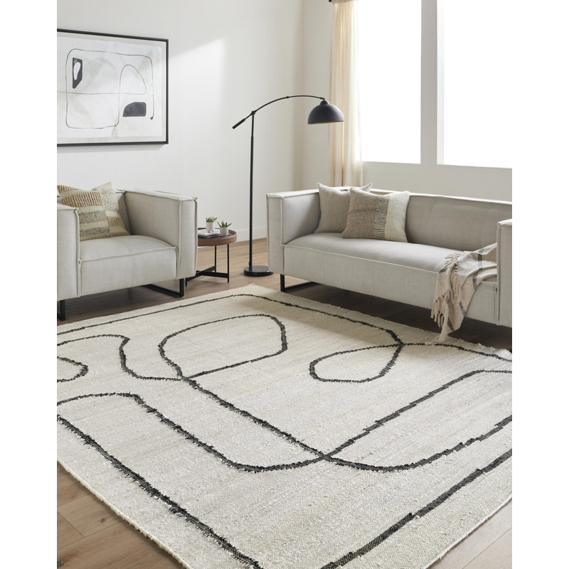 Latitude Run® Lizzie Hand Tufted Abstract Rug | Wayfair