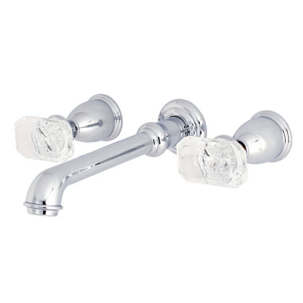 Kingston Brass Krystal Onyx Two-Handle 3-Hole Wall Mount Roman Tub ...