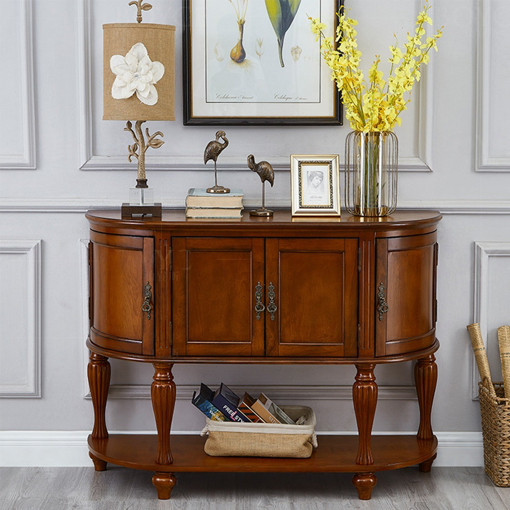 Canora Grey American-style semi-circular wall sideboard | Wayfair