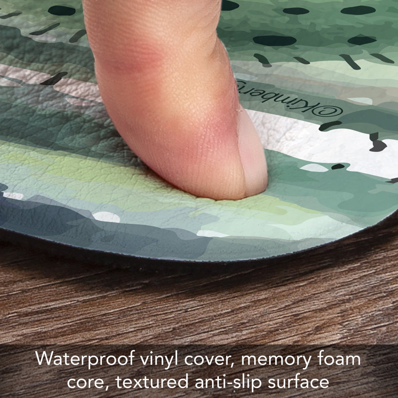 CounterArt Watercolor Cactus Comfort Kitchen Floor Mat | Wayfair