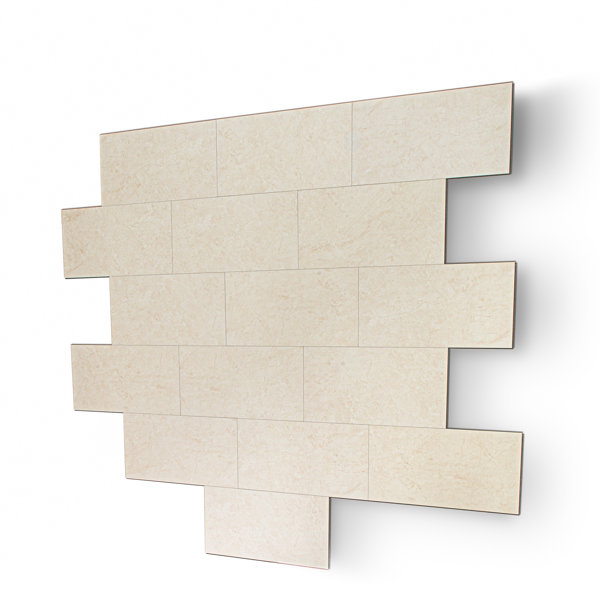 Ella 24" L x 12" H Tounge & Groove Grout-Free Shower Wall Tiles | Wayfair