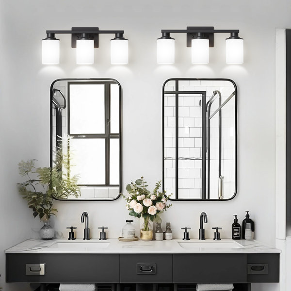 Latitude Run® Sleek Modern 3-Light Vanity Fixture | Wayfair
