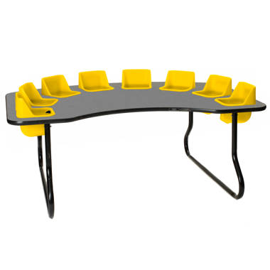 Toddler Tables Laminate Adjustable Novelty 6 Students Activity Table ...