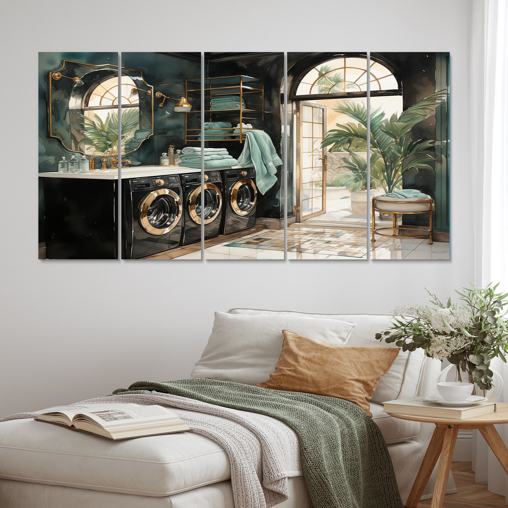 Bay Isle Home™ Laundry Room Art Deco I - Bath & Laundry Canvas Art ...