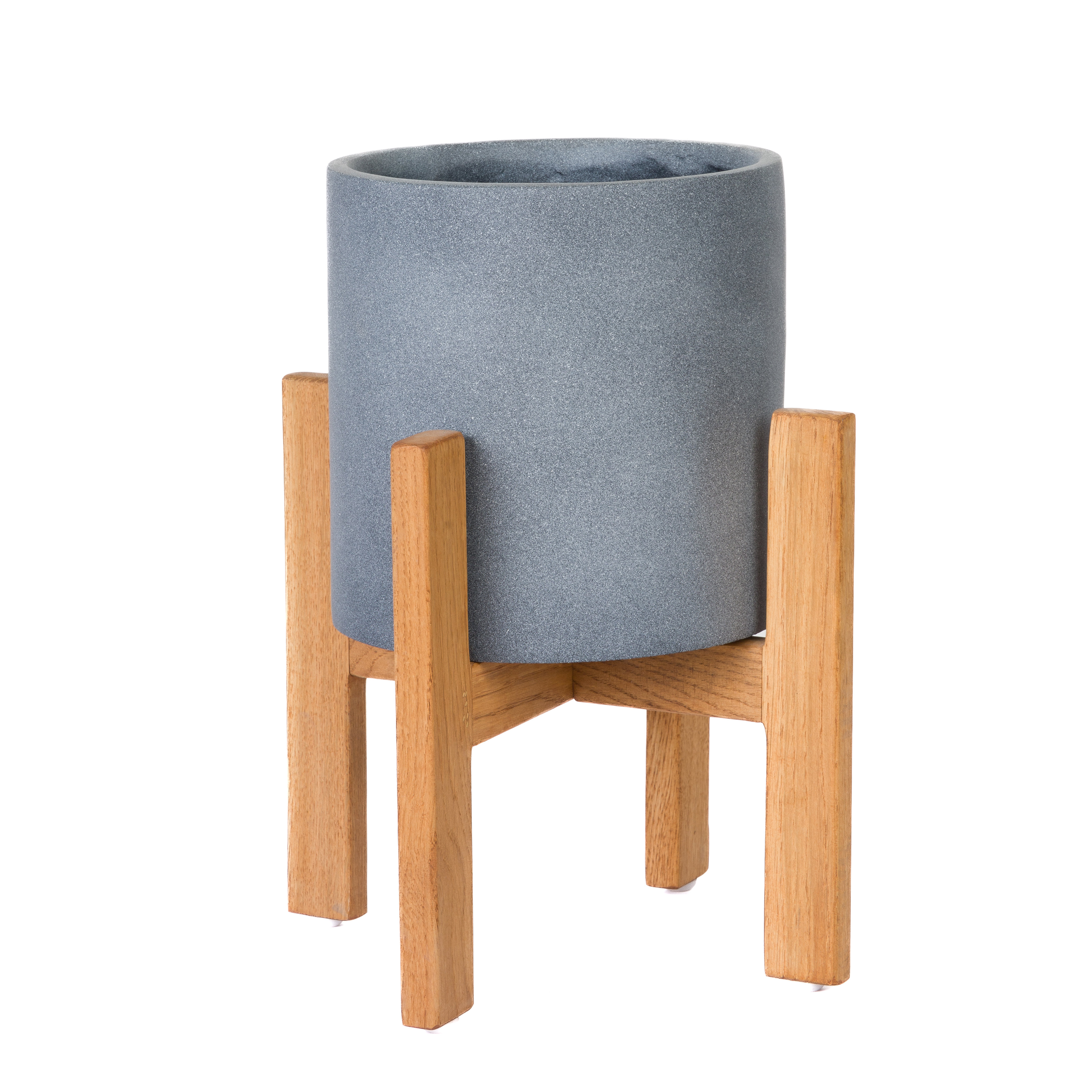 Ebern Designs Rowan Round Polyresin Modern Outdoor Pot Planter ...