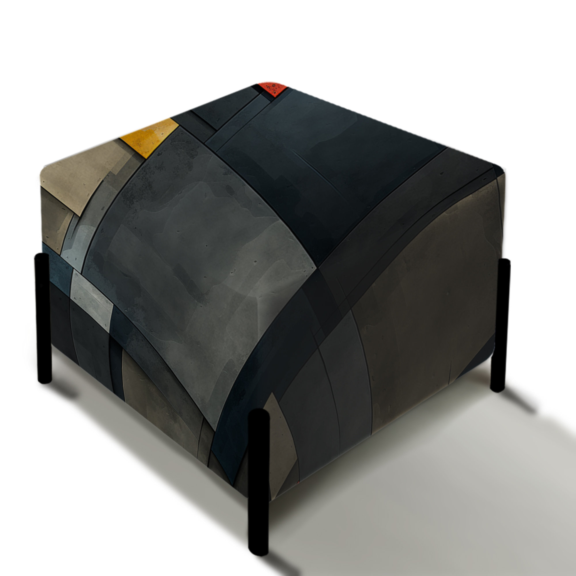 Design Art Urban Concrete Gray Geometric Pattern - Geometric Square ...