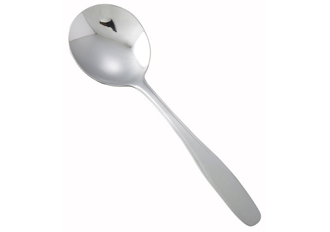 Winco Manhattan Stainless-Steel Bouillon Spoon, Heavyweight, 7.5" (12 ...