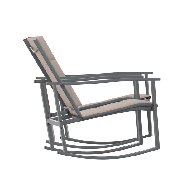 Latitude Run® Kirkville Modern Outdoor Rocking Chairs with Flex Comfort ...
