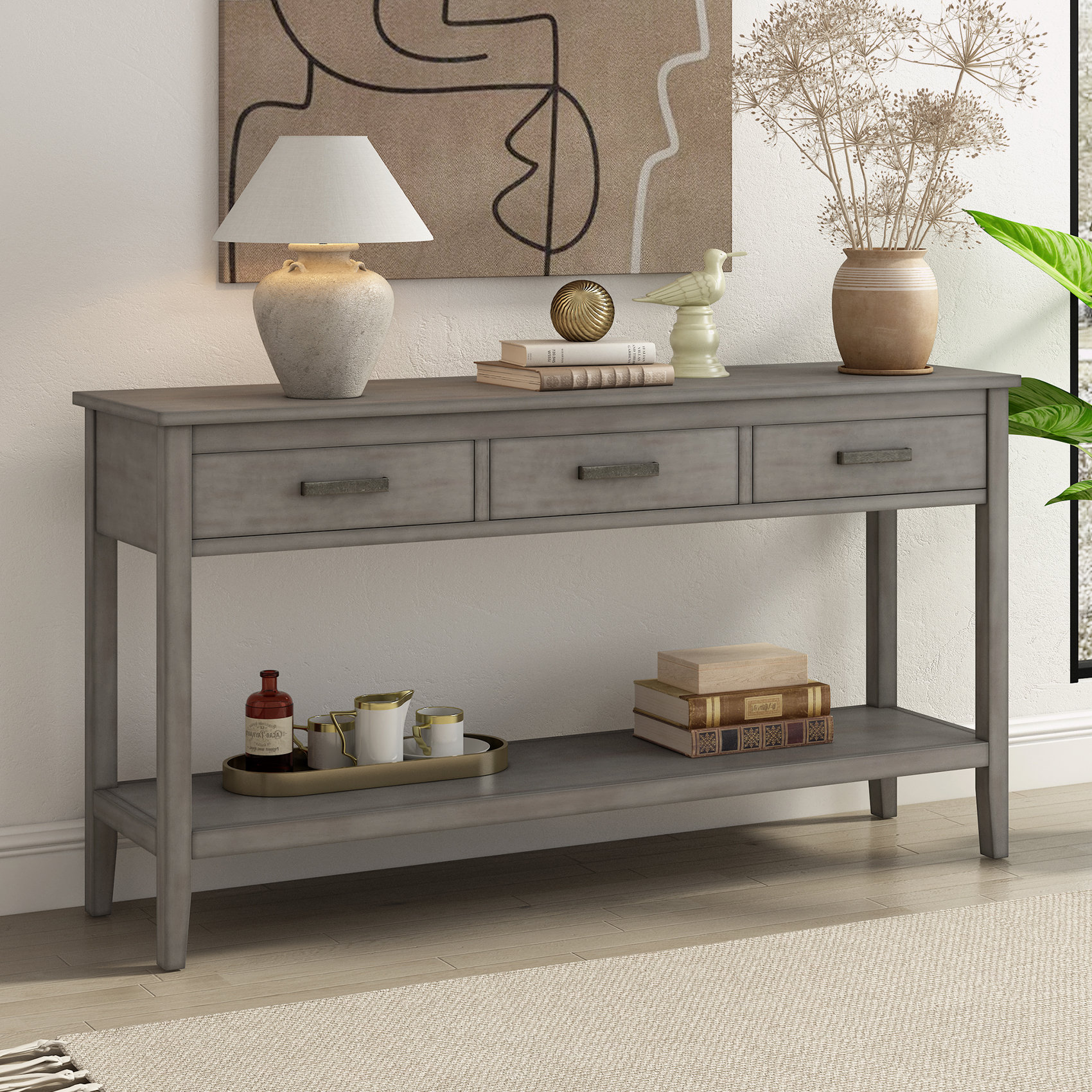 Lark Manor Emele 59.10'' Console Table | Wayfair