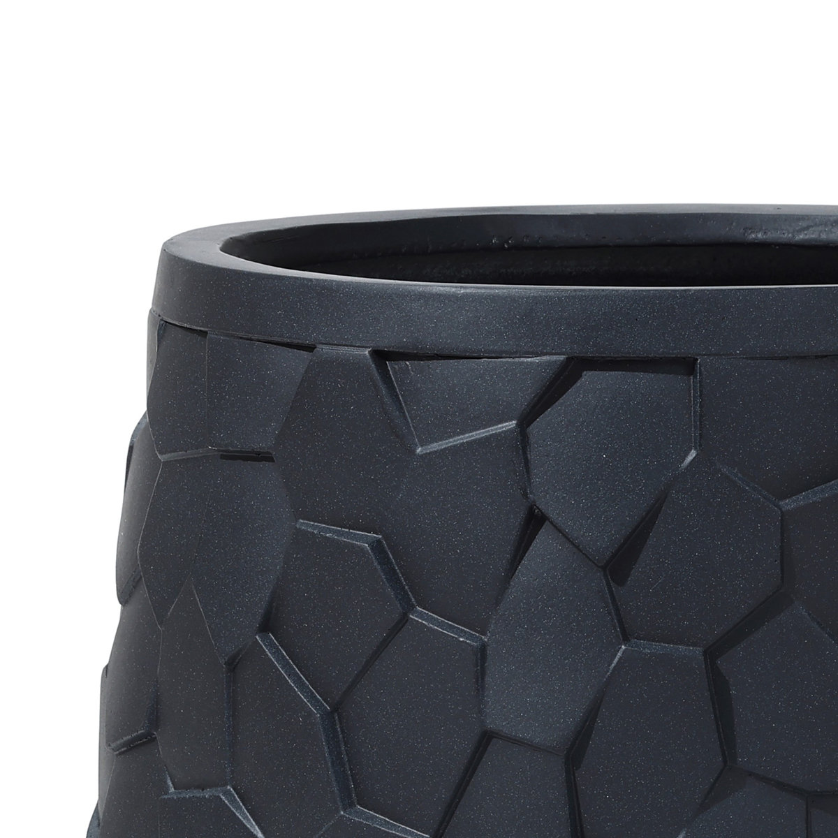 Corrigan Studio® Black Beehive Round Planter | Wayfair