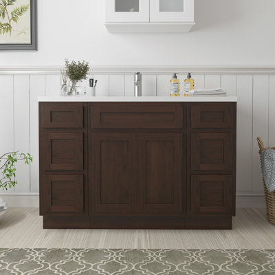 Ogonbrick Solid Wood 48'' Single Bathroom Vanity Base Only | Wayfair