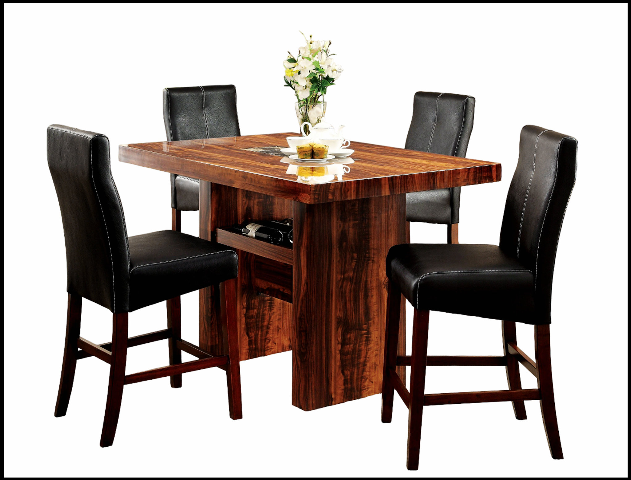 Latitude Run® Sleek Transitional Counter Height Chairs with Padded ...