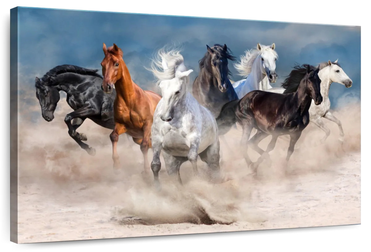 Ebern Designs Running Horses - Wayfair Canada