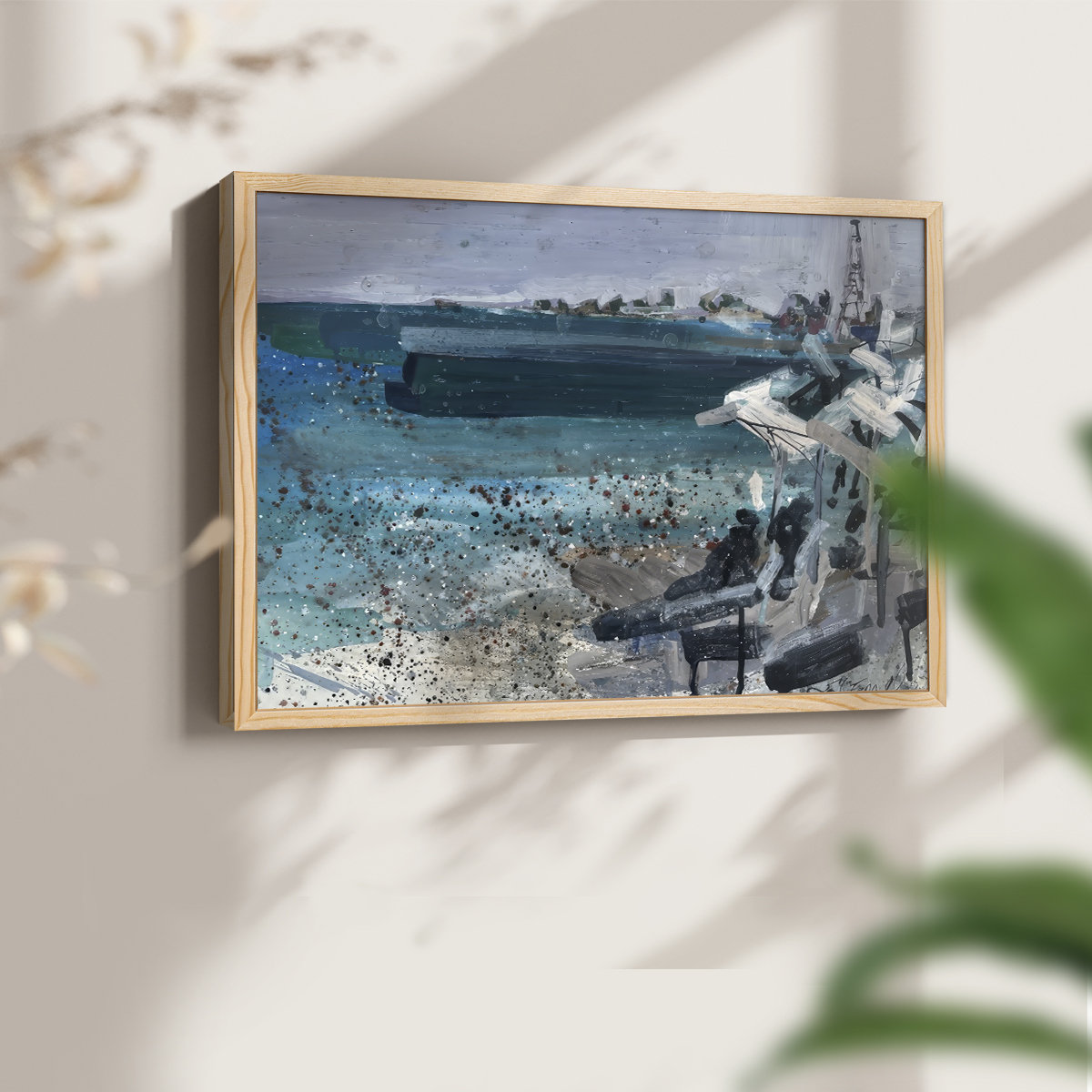 Highland Dunes Beach Well -Framed Print - Restickable | Wayfair