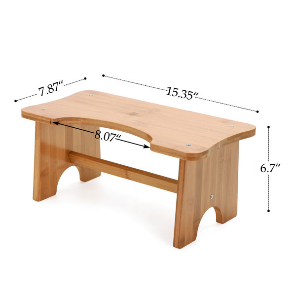 Lark Manor™ 6.69" Wood Lightweight Step Stool & Reviews | Wayfair