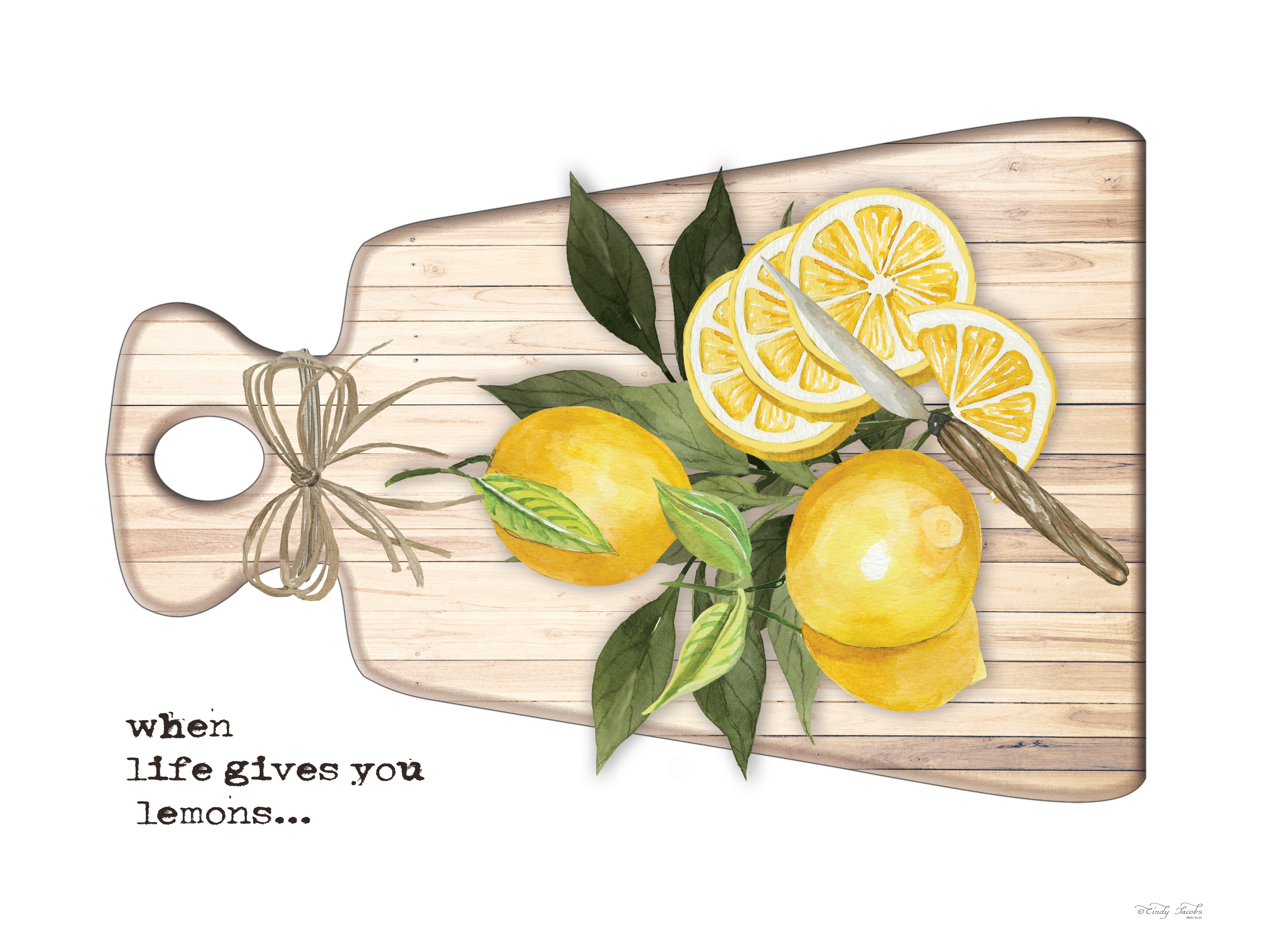 August Grove® Aubriee When Life Gives You Lemons On Canvas by Cindy ...