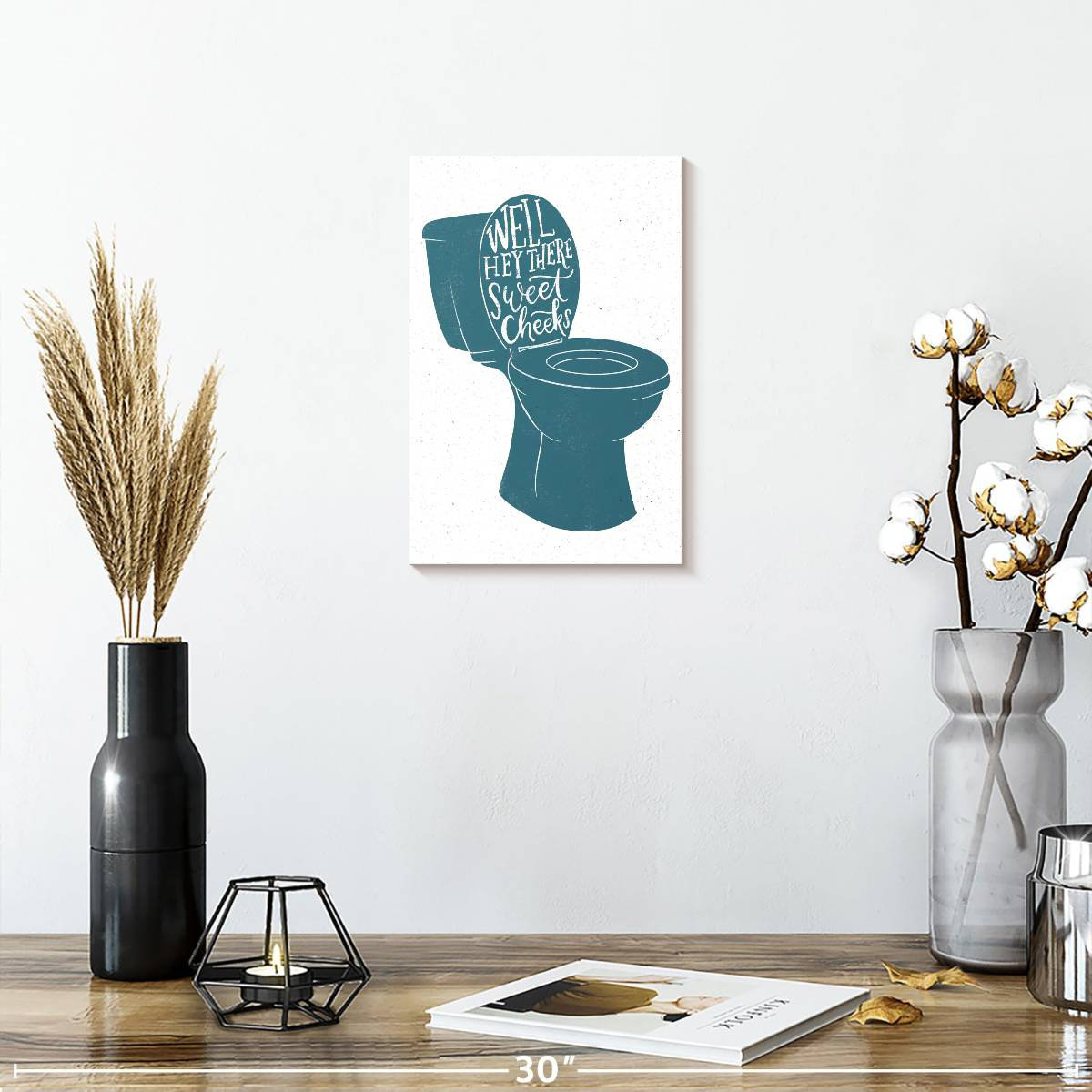 Ebern Designs Tergel Turkish Tile Bathroom Puns III | Wayfair