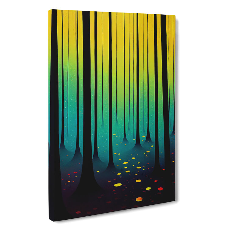 ClassicLiving XC1022-155X A Spotted Forest Abstract - Wrapped Canvas ...