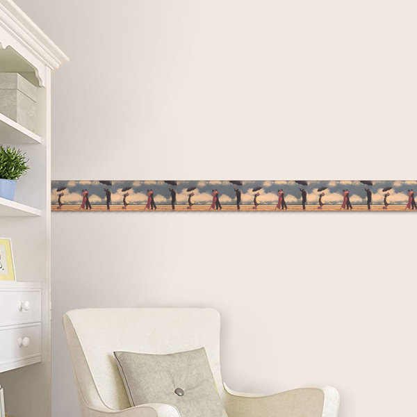 Breakwater Bay Carla Beach 15' L x 9.25" W Wallpaper Border | Wayfair