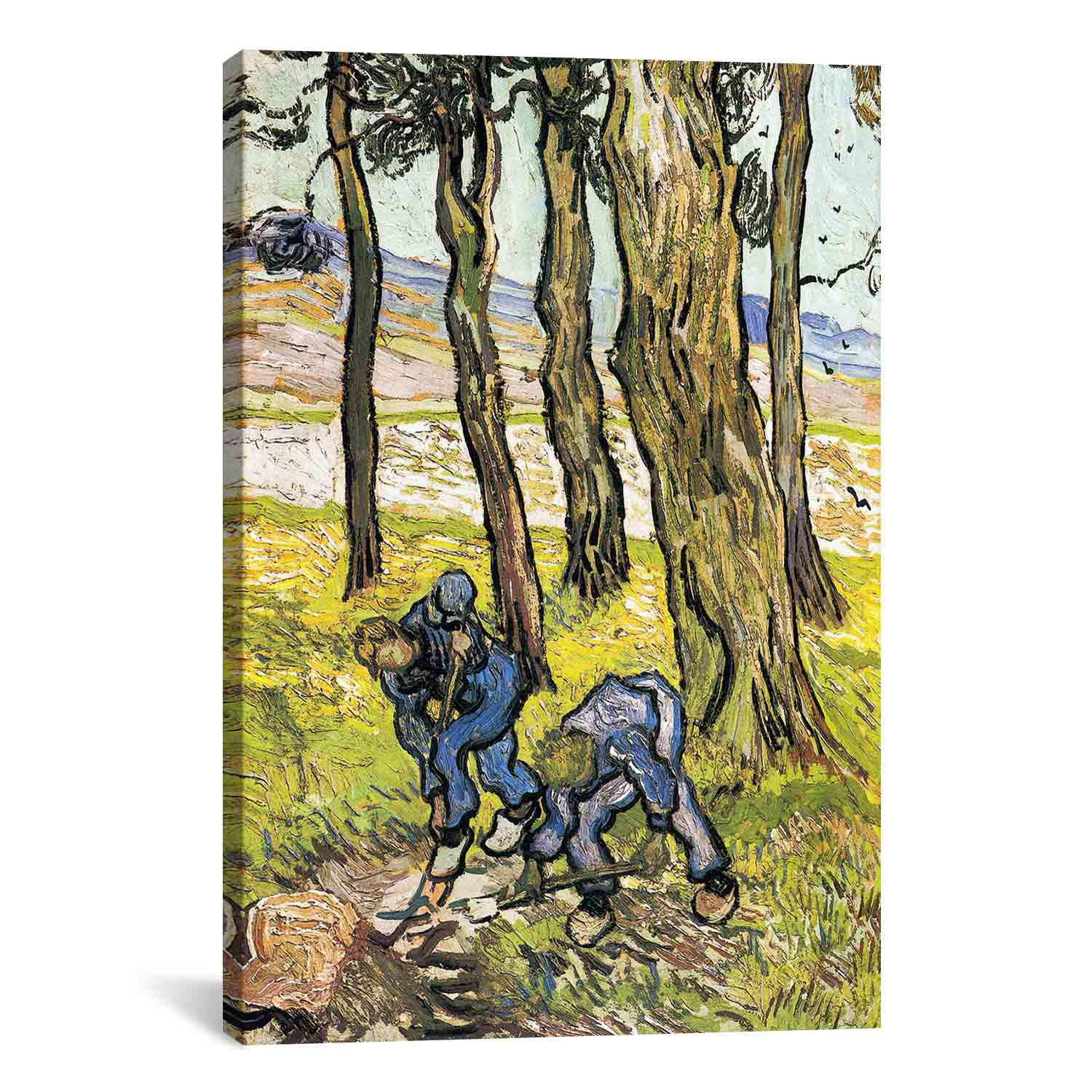 Vault W Artwork "Two Men Digging Out a Tree Stump' by Vincent Van Gogh ...