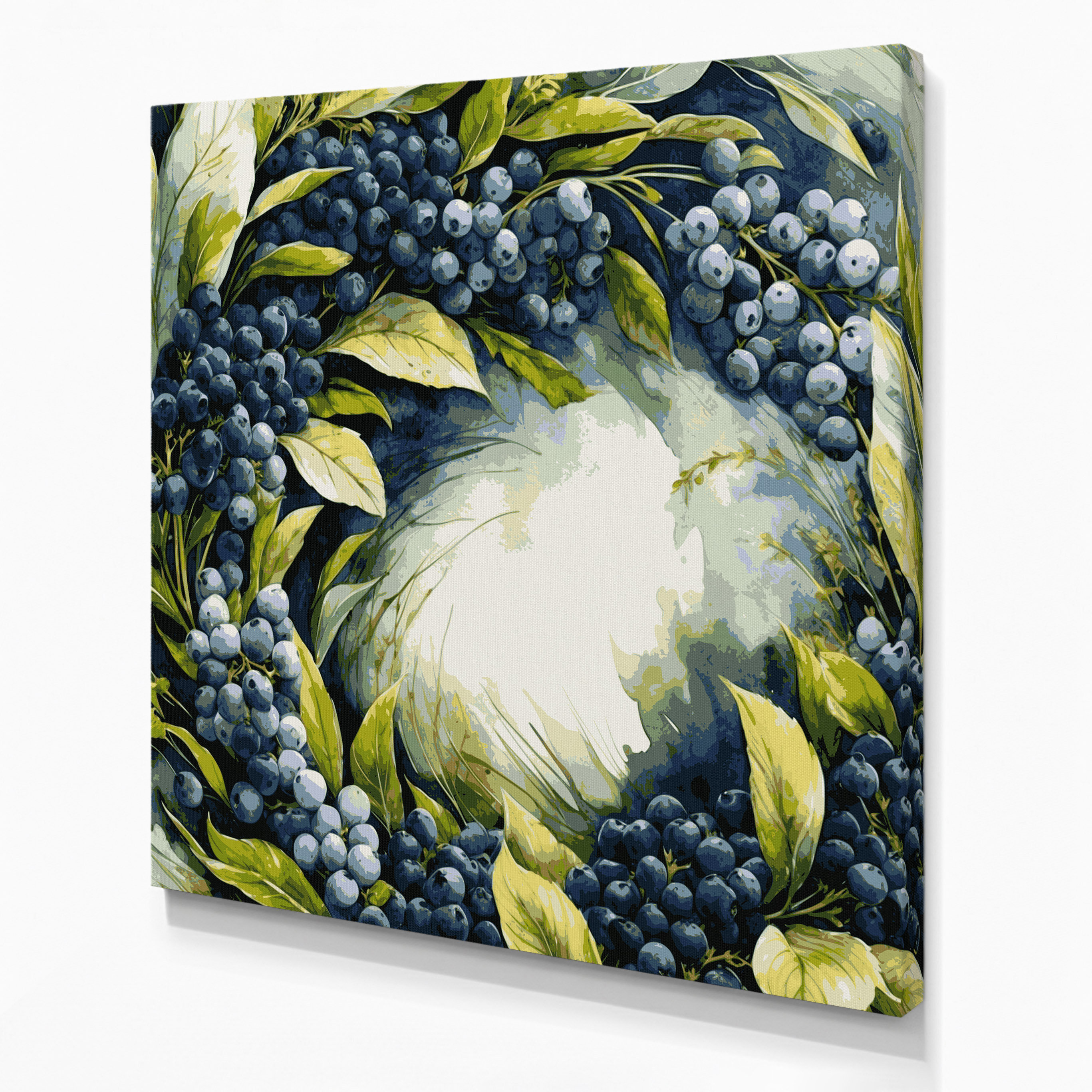 Alcott Hill® Fruit Service Berry Gray Canvas Wall Art | Wayfair