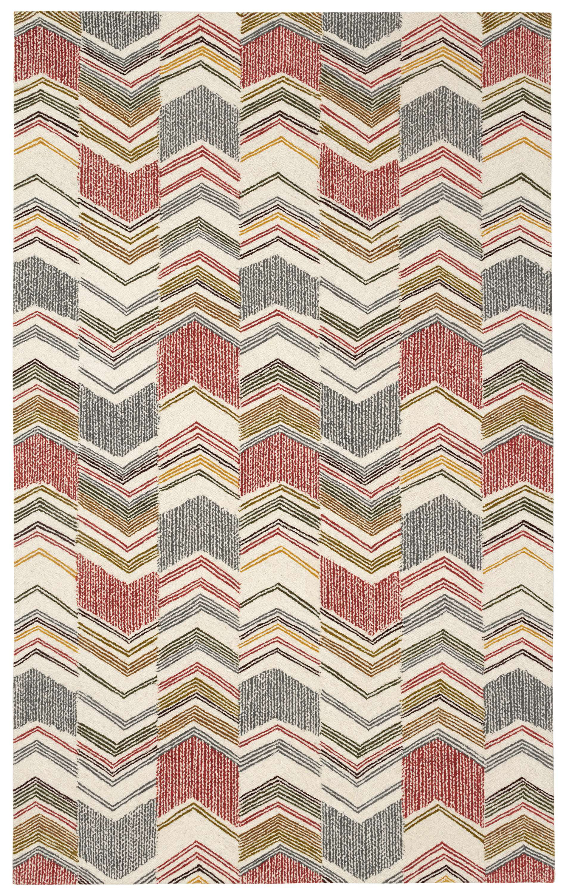 Dash and Albert Rugs Tapis en laine crocheté à la main Zig Zag ...