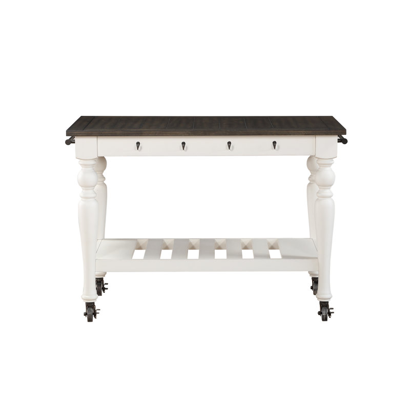 August Grove® Arrowsic Wood Kitchen Cart & Reviews | Wayfair