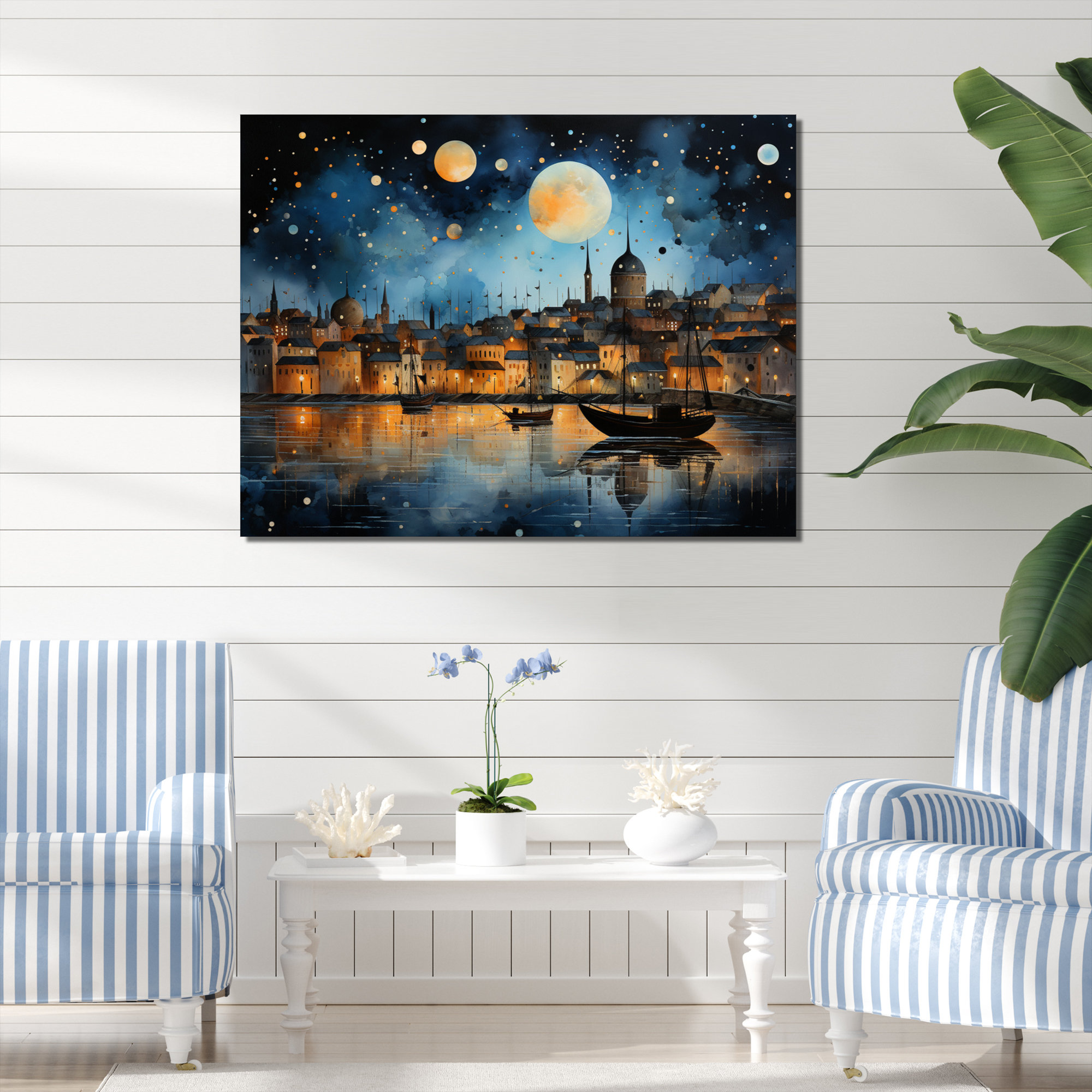 Longshore Tides Coastalport Port of Tranquility VII - Print | Wayfair