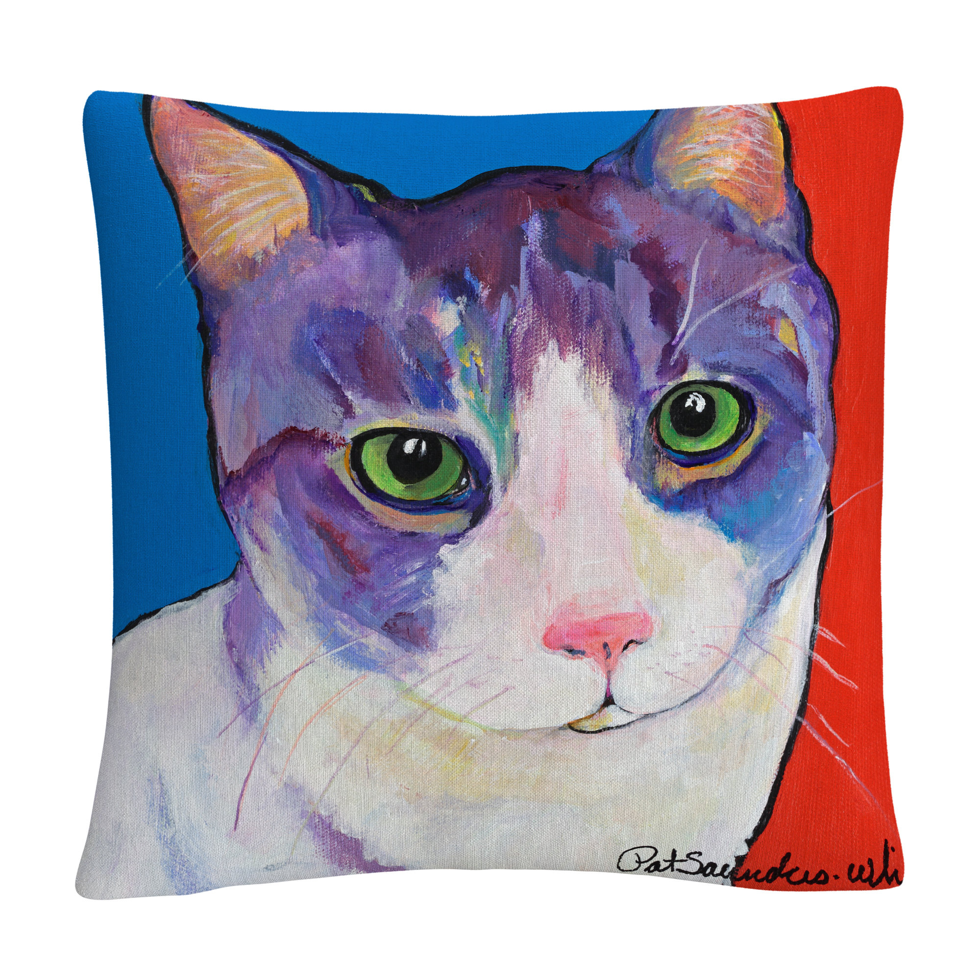 Trademark Fine Art Pat Saunders-White Frenchy Decorative 16" Throw ...