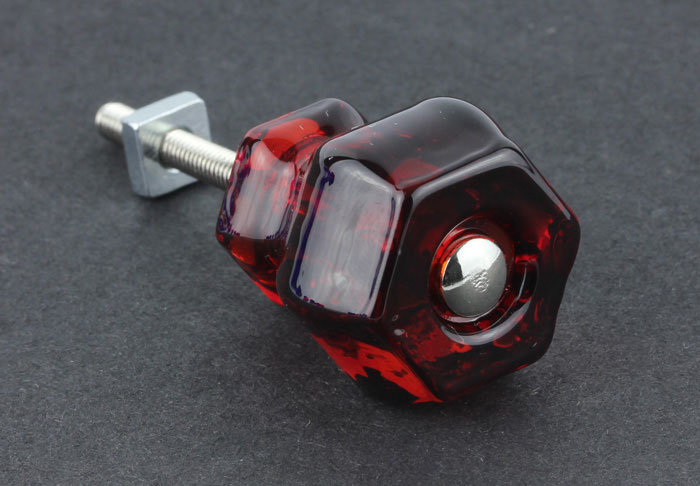 D. Lawless Hardware (5 Pack) 1-1/4 inch Antique Knob Ruby Red | Wayfair