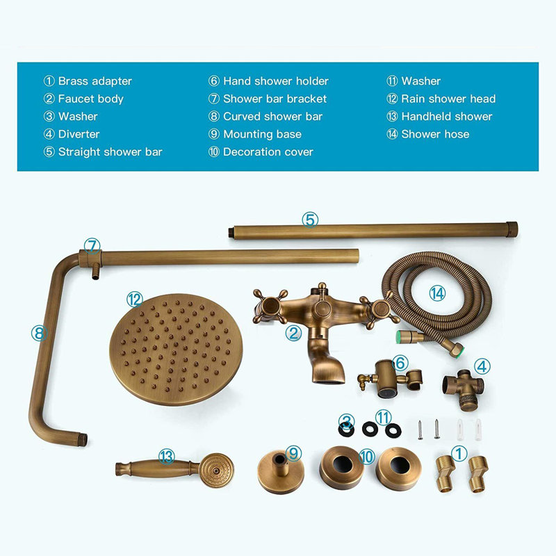 Augusts Complete Shower System | Wayfair