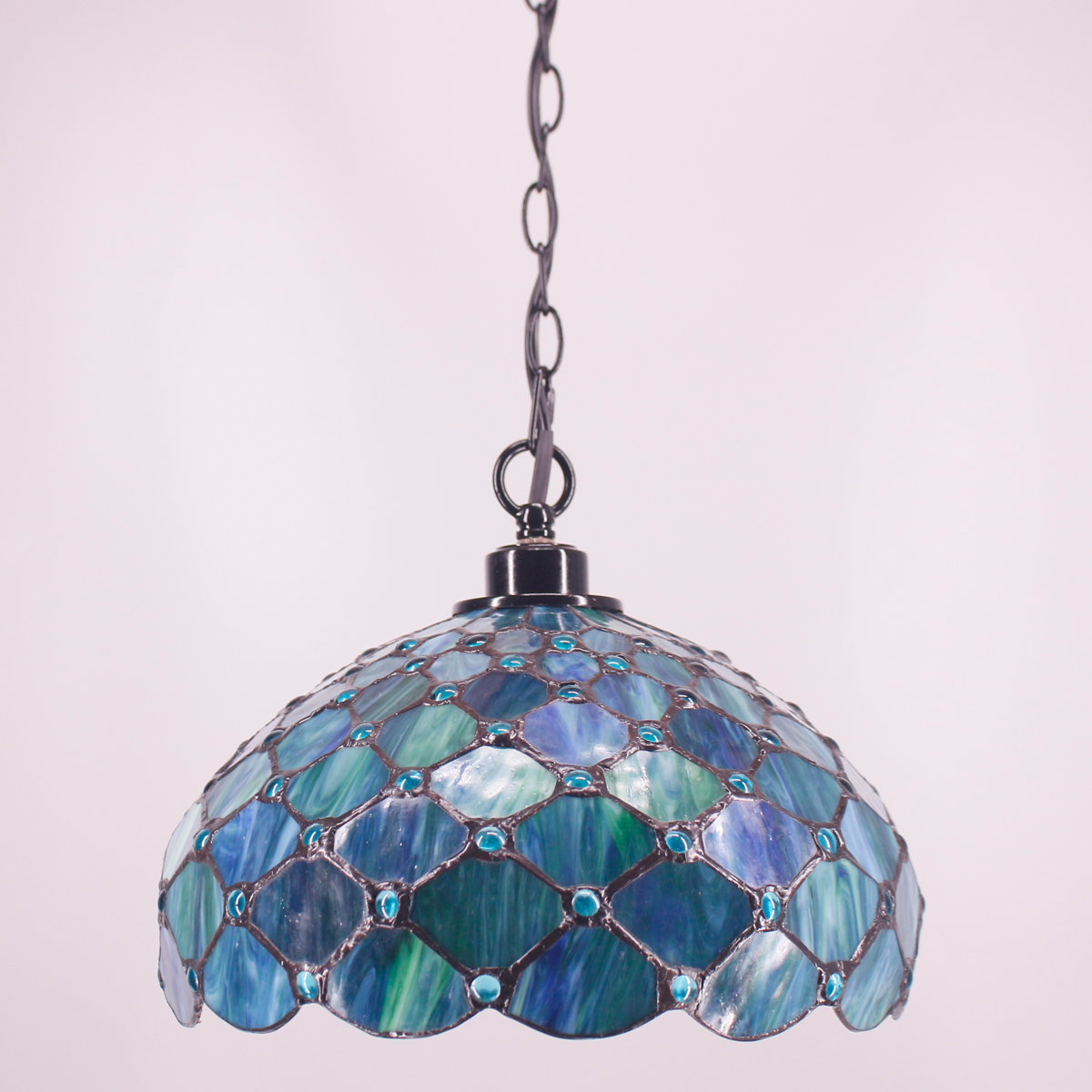 Astoria Grand Moni 1 - Light Matte Black LED Dome Pendant | Wayfair