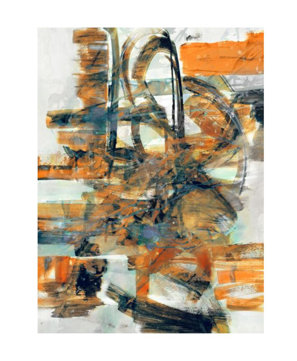 Chelsea Art Studio Orange Crush by Dylan Grey - Wrapped Canvas Painting ...