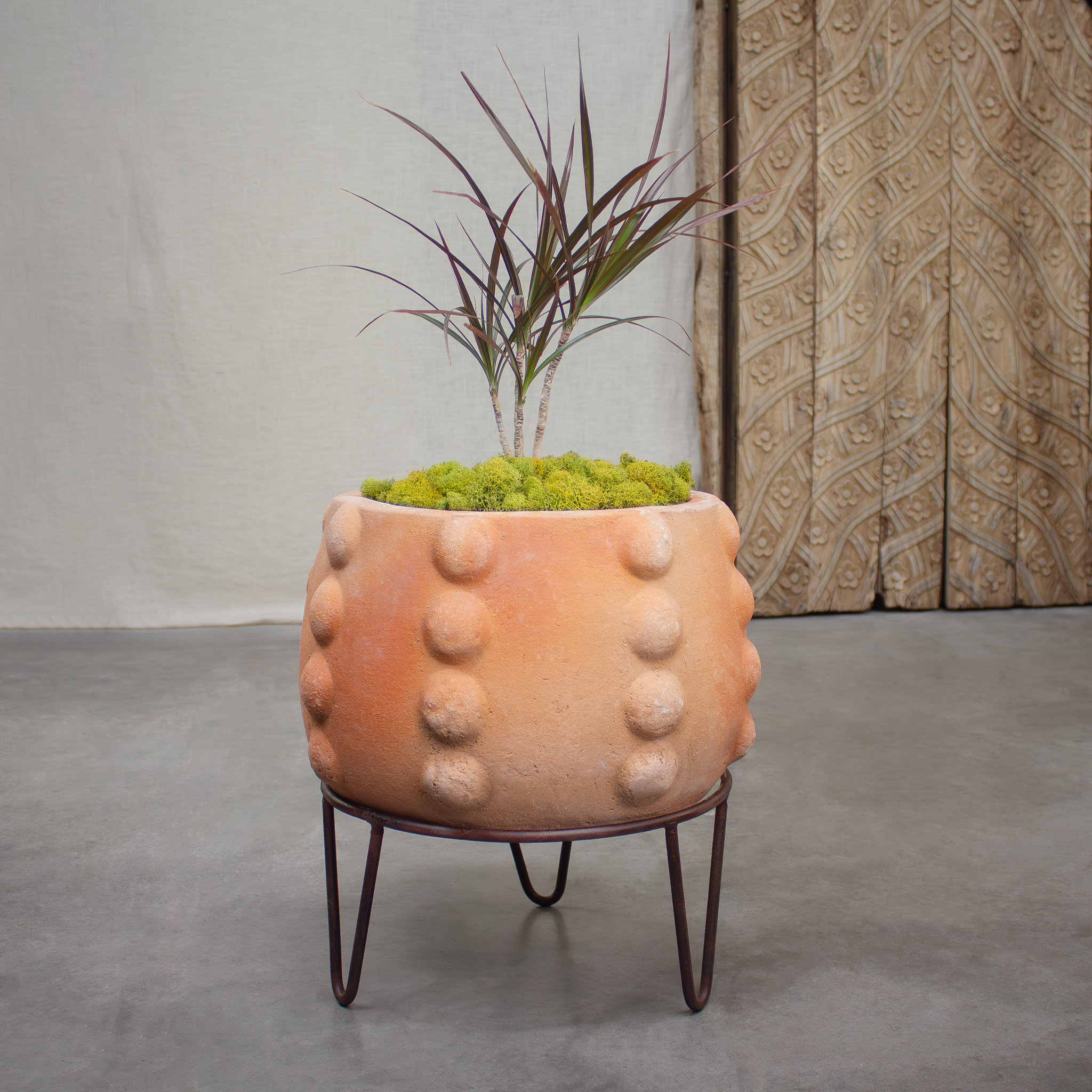 Latitude Run® Short Terracotta pot with stand. - Wayfair Canada