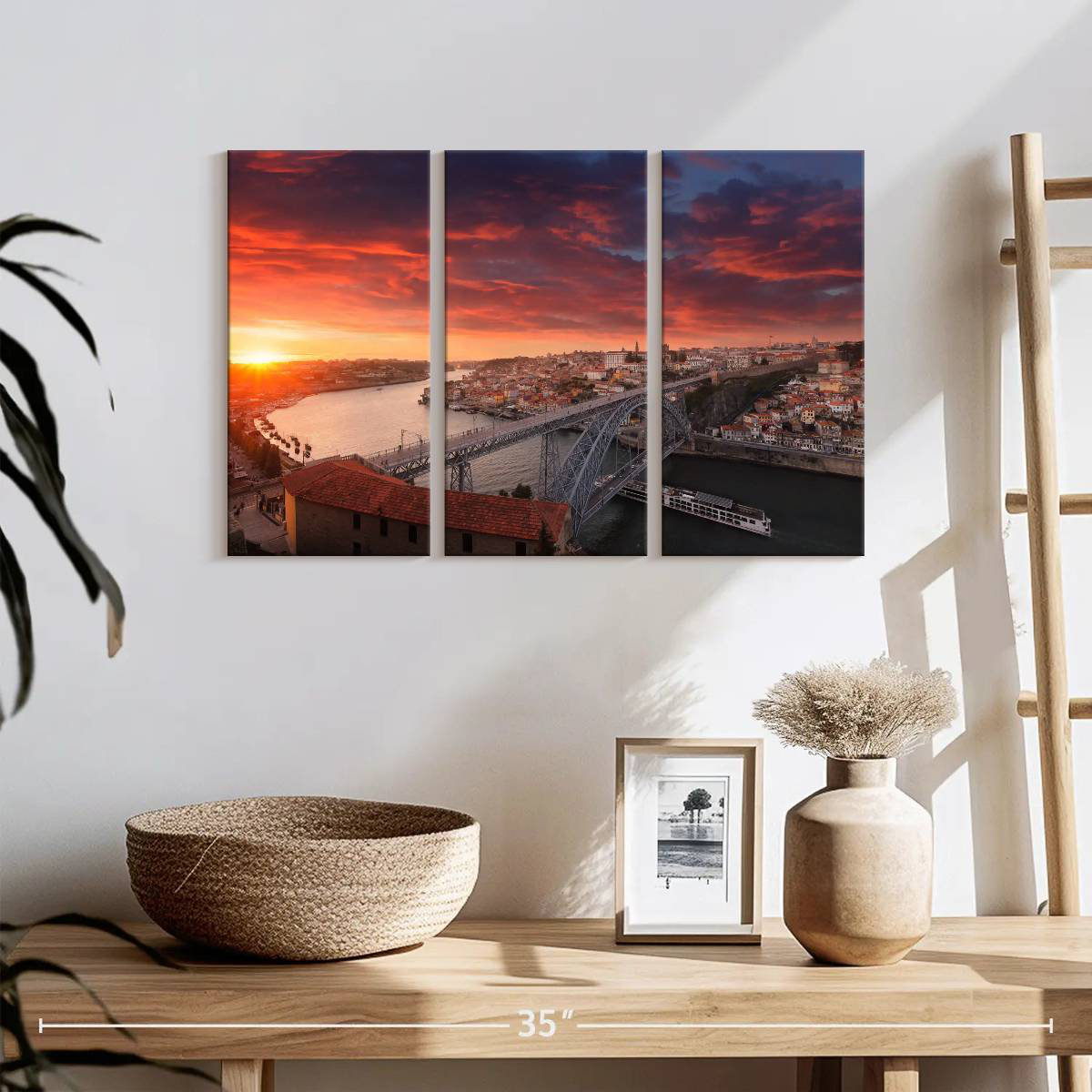 Ebern Designs Nicci Porto Red Sunset Sky | Wayfair