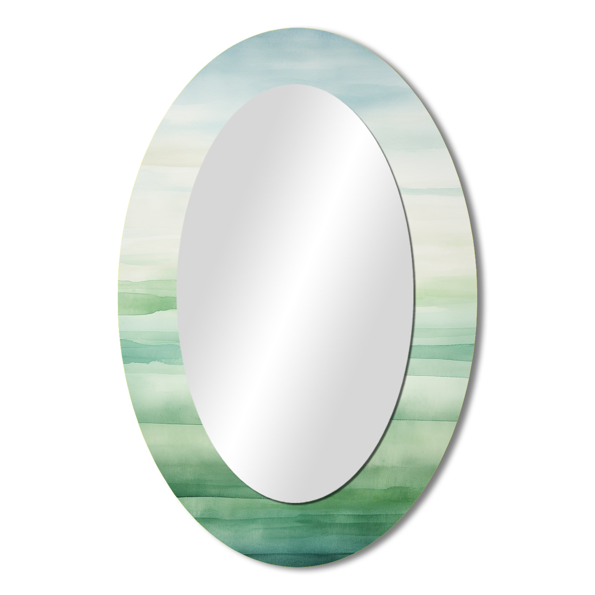 Dakota Fields Minimalism Harmonic Horizon Landscape III - Abstract Oval ...