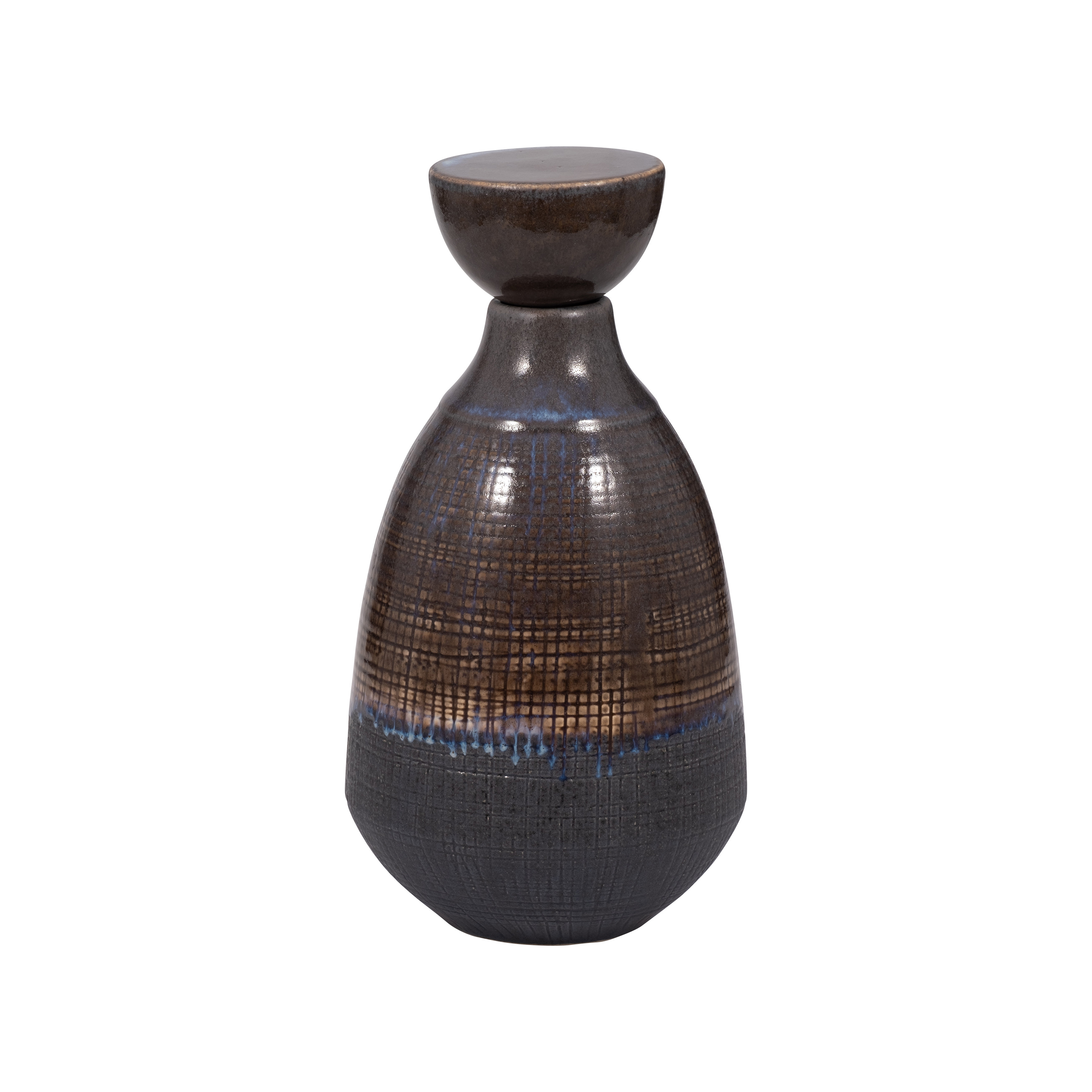 Birch Lane™ Neader Ceramic Vase - Stoneware, Novelty, Textured Gradient ...