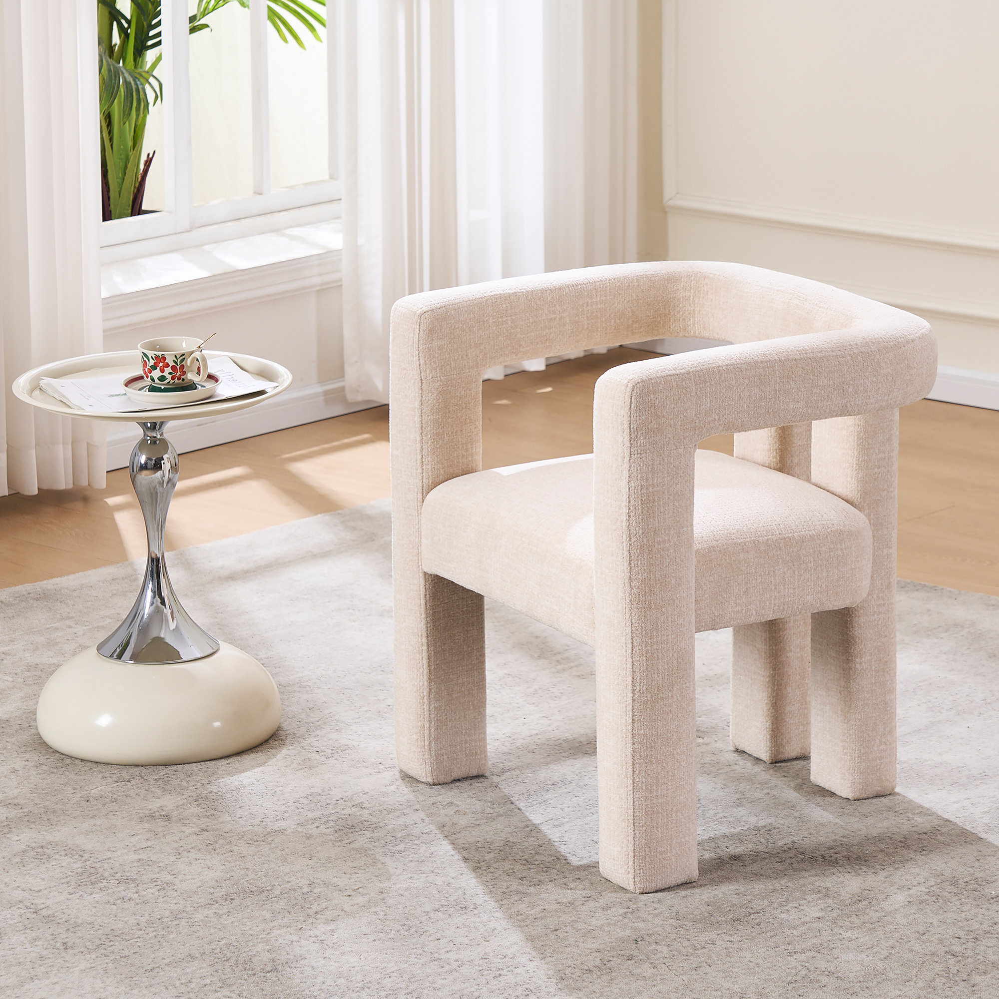 Wrought Studio™ Modern Geometric Upholstered Multifunctional Accent ...