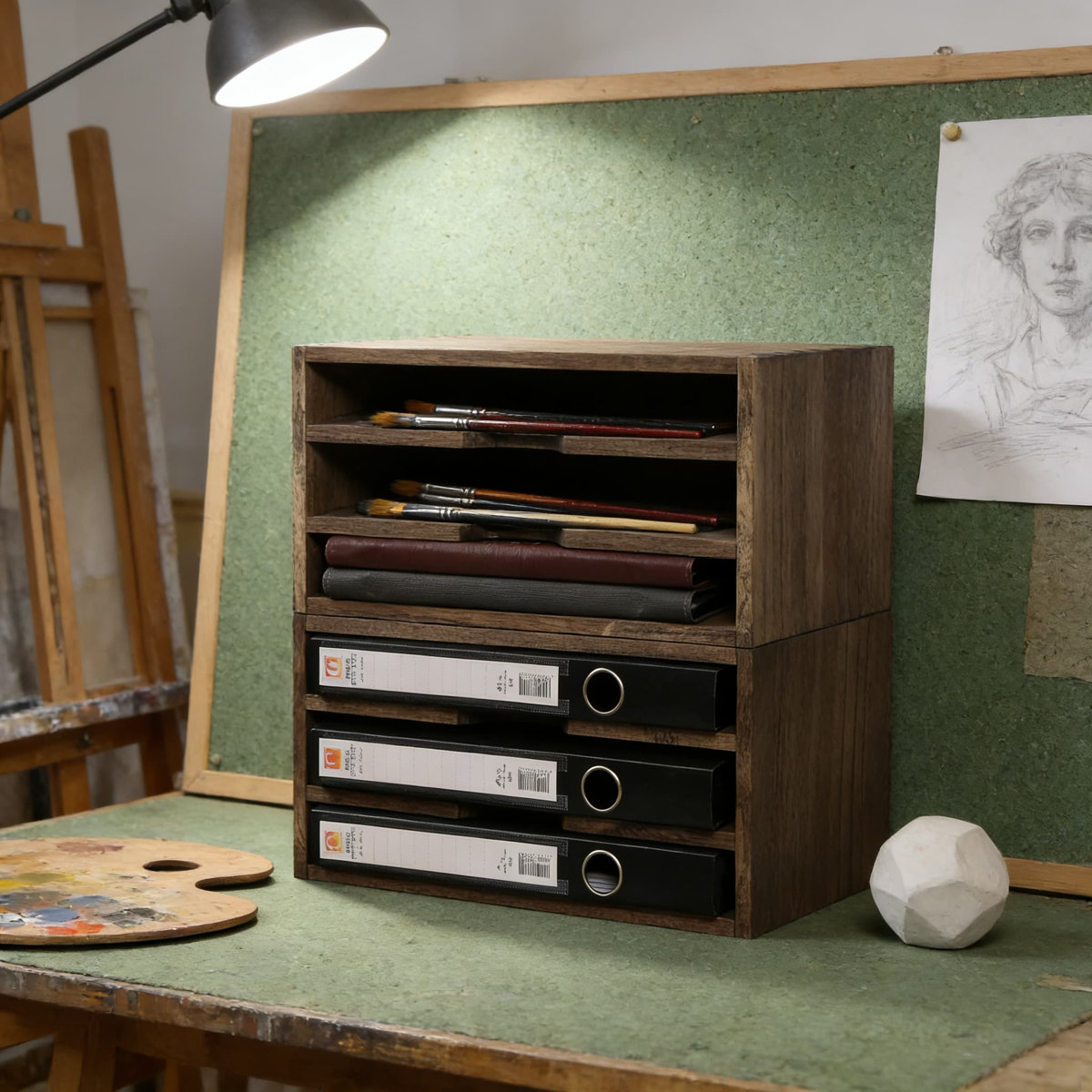 Inbox Zero 3-Tier Wooden Desktop File Organizer And Letter Tray ...