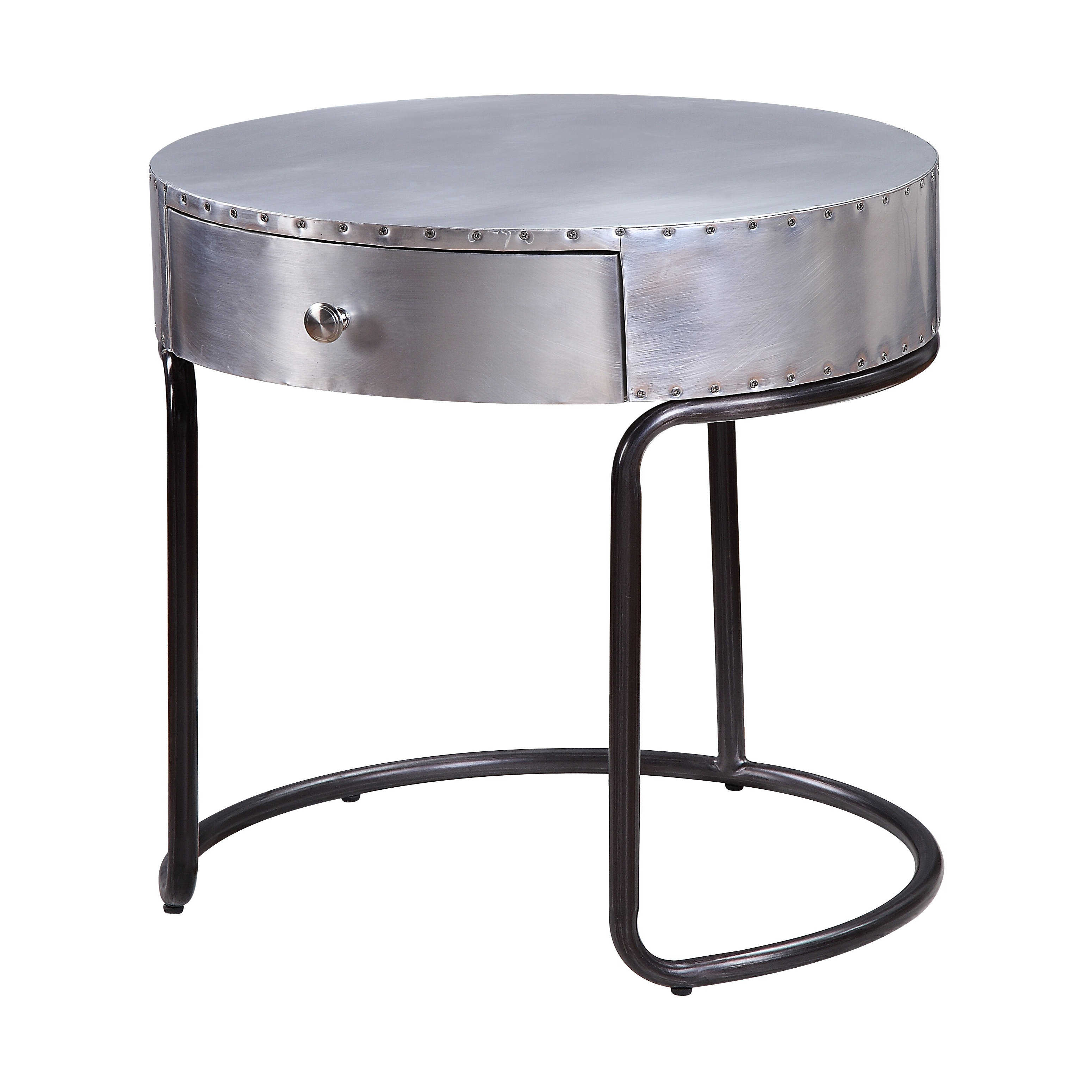 17 Stories End Table, Aluminum | Wayfair